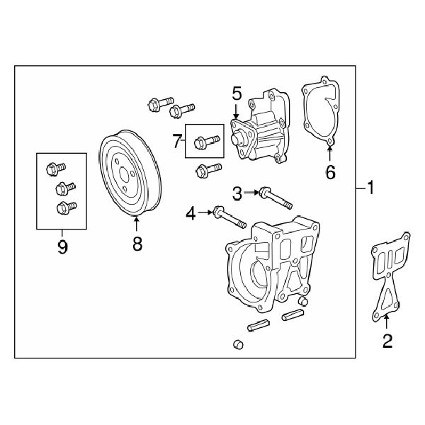 Jeep OE 5047138AC - Engine Water Pump