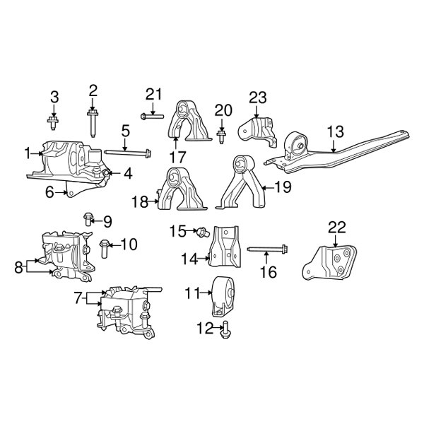 Mopar® 05105494AF - Front Engine Mount