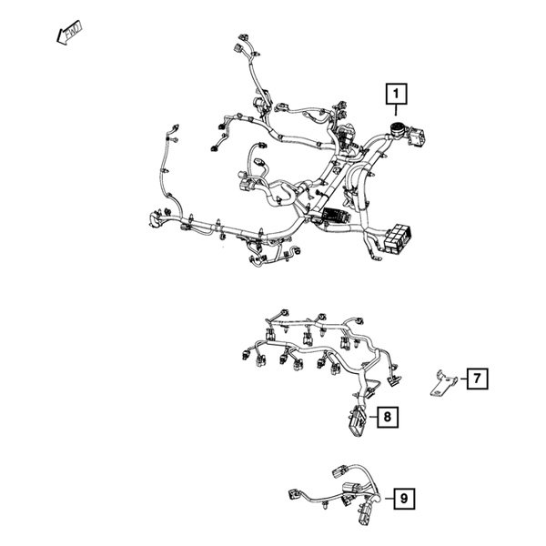 Mopar® 05148105AH - Engine Wiring Harness