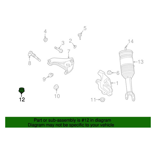 Ram OE 5154659AC - Rear Suspension Control Arm Bumper