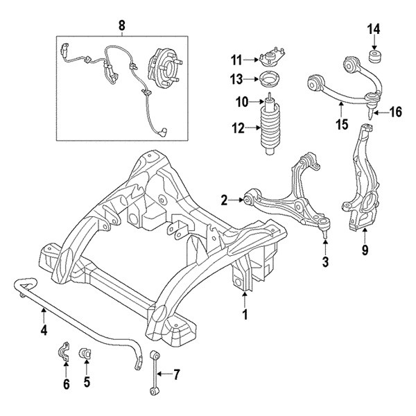 Mopar® 05168159AB - Front Driver Side Lower Control Arm
