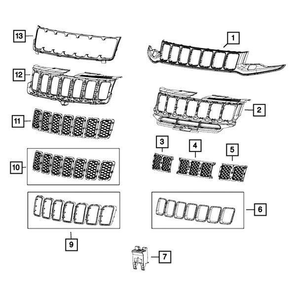 Mopar® 05182391AB - Grille Reinforcement