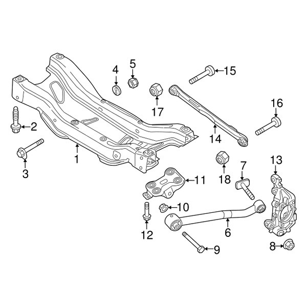 Mopar® 05274636AB - Rear Control Arm