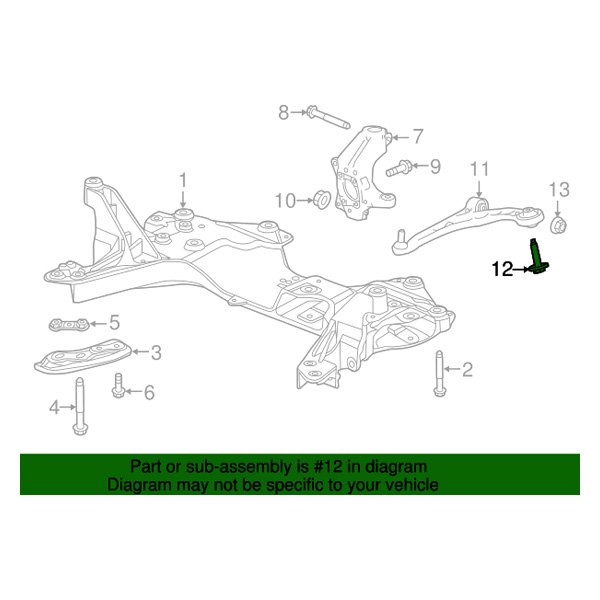 Mopar® 06510980AA - Front Lower Control Arm Bolt