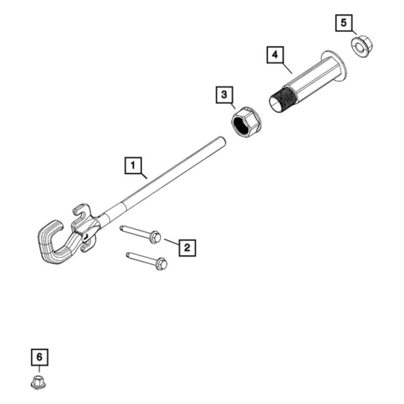 Mopar® 06513098AA - Tow Hook Nut
