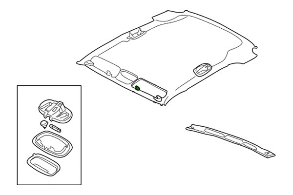 Mopar® 1AR26BD1AA - Sun Visor Support