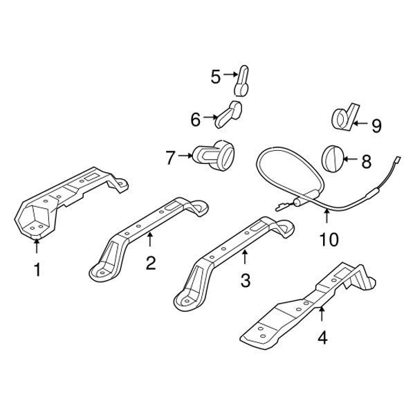Mopar® 1FL731D5AA - Front Seat Lift Handle