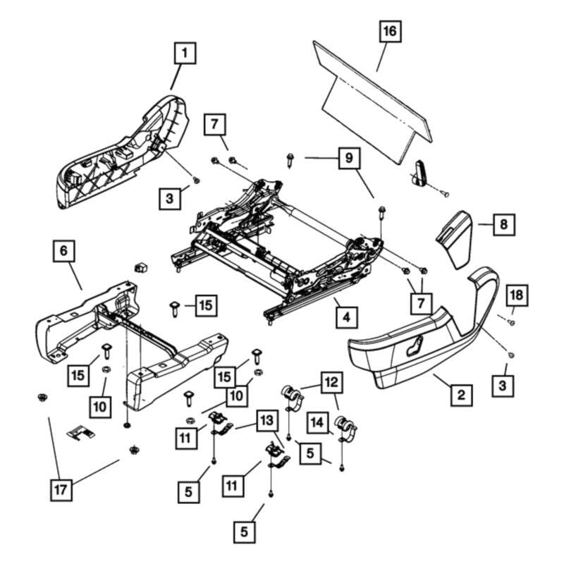 Mopar® 1JB18DX9AA - Driver Inboard Shield