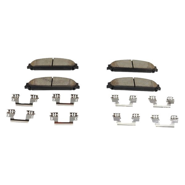 Mopar® BNDL-0075-31028351 - Front and Rear Brake Kit with Semi-Metallic ...