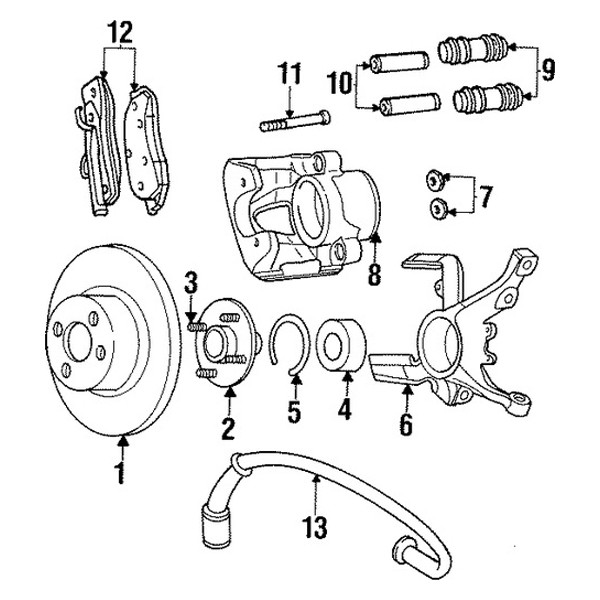 Mopar® BNDL-0075-31024833 - Front Brake Kit with Semi-Metallic Pads