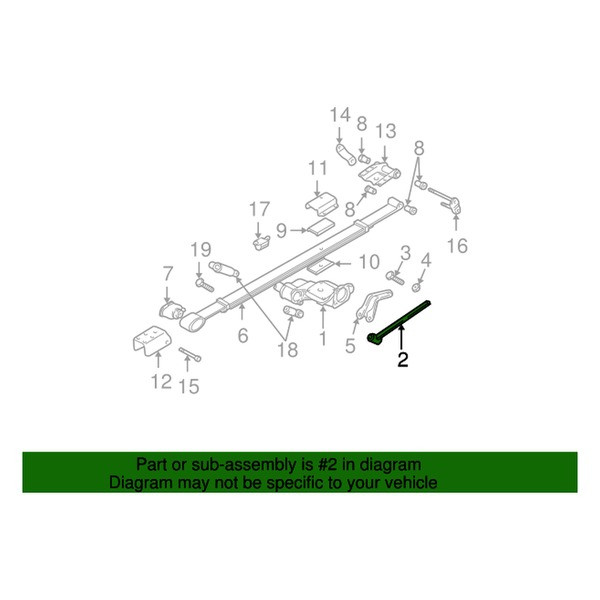 Mopar® 04684349 - Rear Track Bar