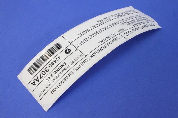 Mopar® 47480307AA - Vehicle Emission Control Information Label