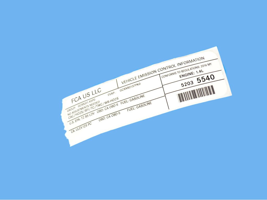 Mopar® 47480419AA - Vehicle Emission Control Information Label