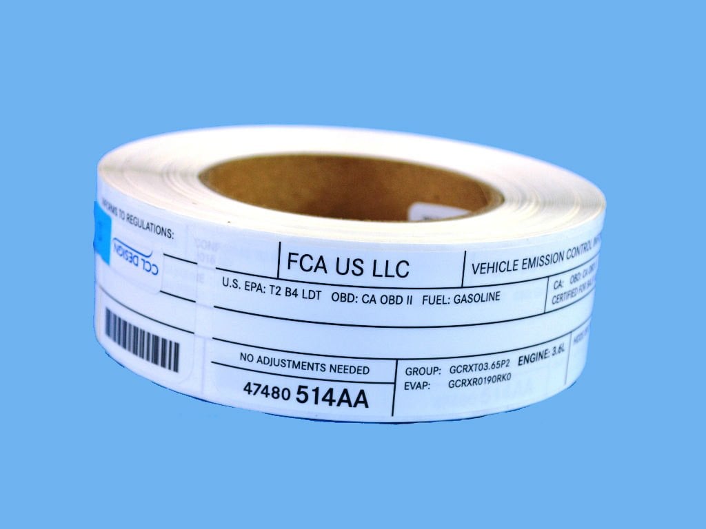 Mopar® 47480514AA - Vehicle Emission Control Information Label