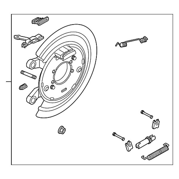 Mopar® 52010141AG - Parking Brake Adapter Assembly