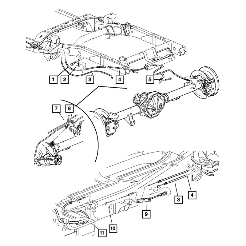 Mopar® 52013518AA - Front Parking Brake Cable Clip