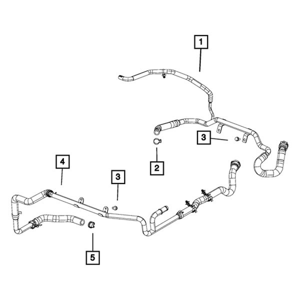 Mopar® 52014491AA - HVAC Heater Hose