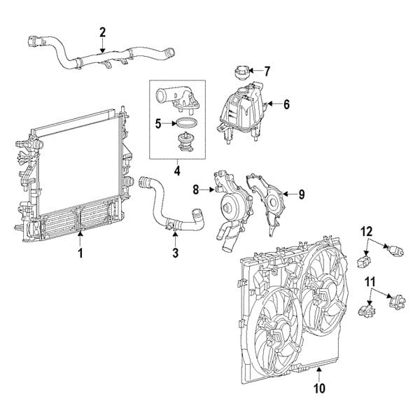 Mopar® 52014849AB - Engine Coolant Radiator Hose