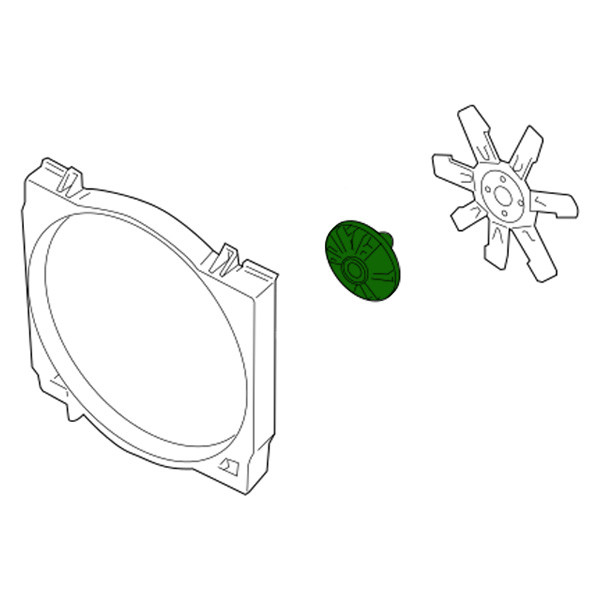 Mopar® 52028879AF - Front Engine Coolant Fan Motor