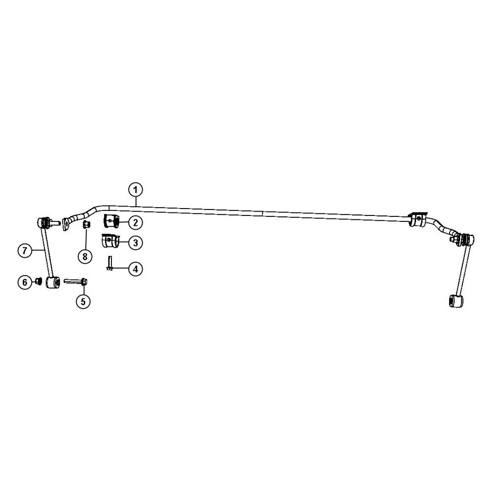 Mopar® 52059975AC - Front Stabilizer Bar Link Kit