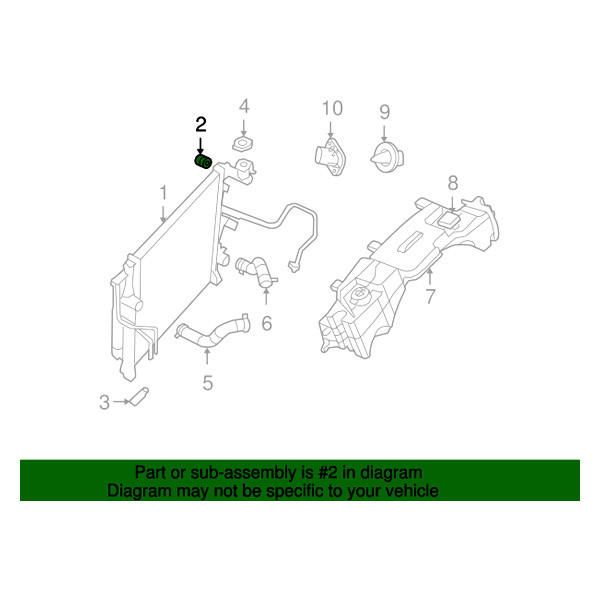 Mopar® 52079884AA - Radiator Insulator