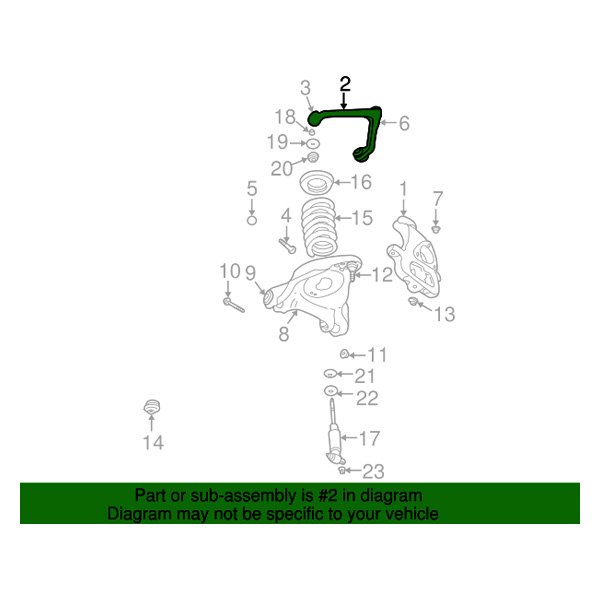 Mopar® 52121586AF - Front Upper Control Arm