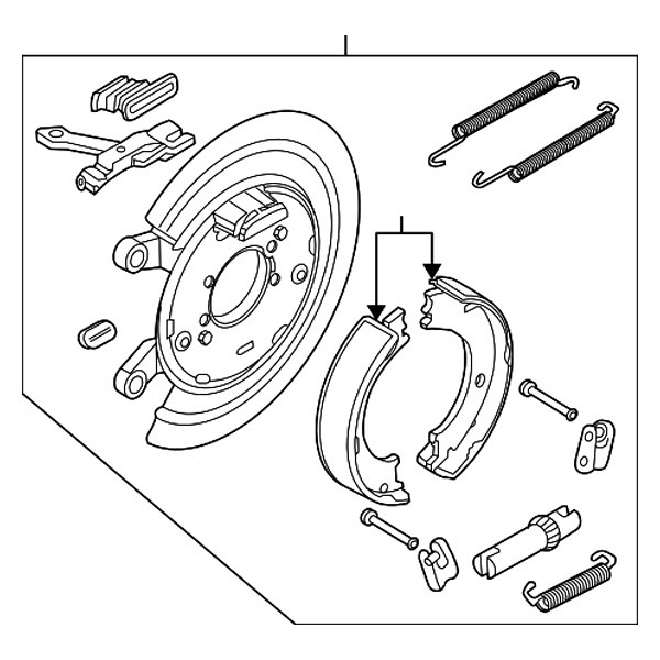 Mopar® 52122237AA - Parking Brake Adapter Assembly
