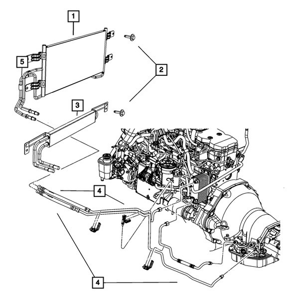 Mopar® 55056951AC - Power Steering Pressure Line Hose Assembly