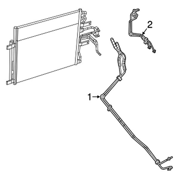 Mopar® 55057191AC - Automatic Transmission Oil Cooler Hose