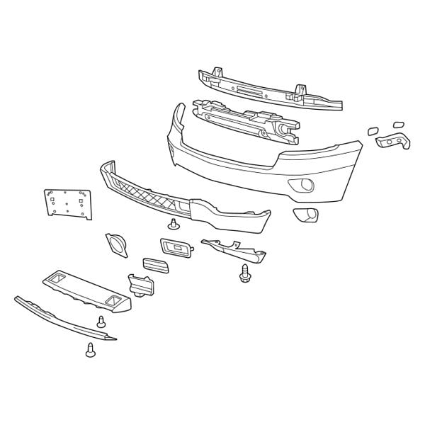 Mopar® 55079229AD - Front Driver Side Bumper Cover Bracket