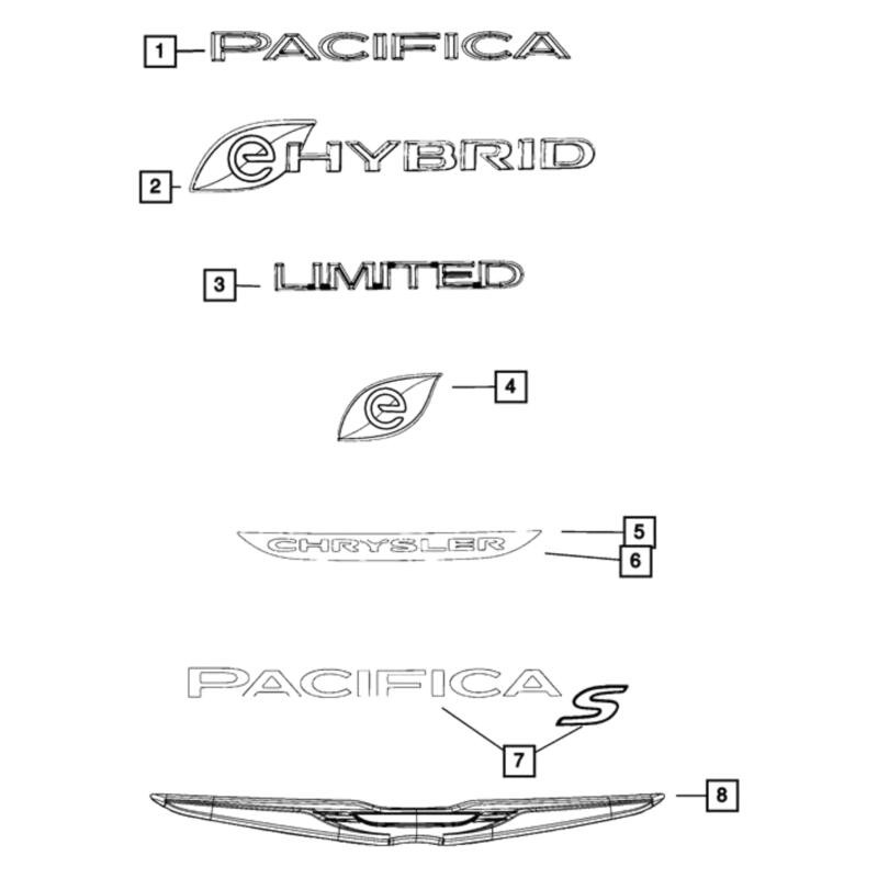 Mopar® 55112857AB - Emblem