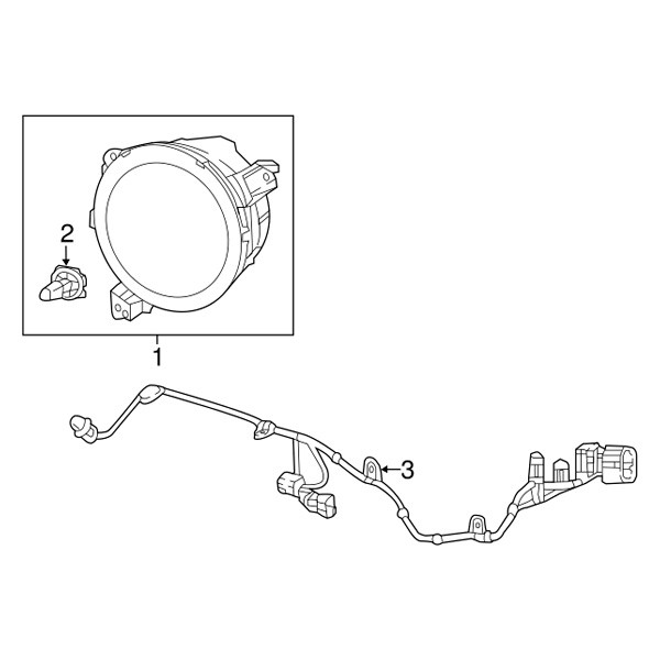 Mopar® 55112872AG - Passenger Side Replacement Headlight
