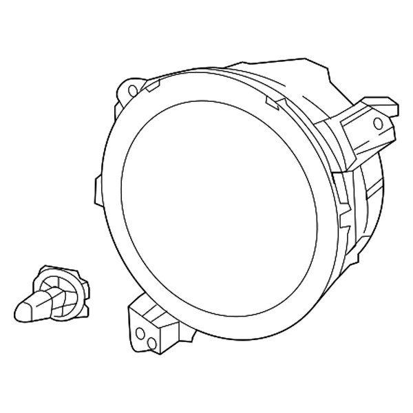 Mopar® 55112872AG - Passenger Side Replacement Headlight