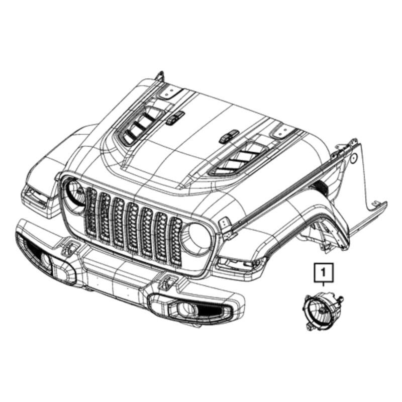 Mopar® 55112879AG - Headlamp