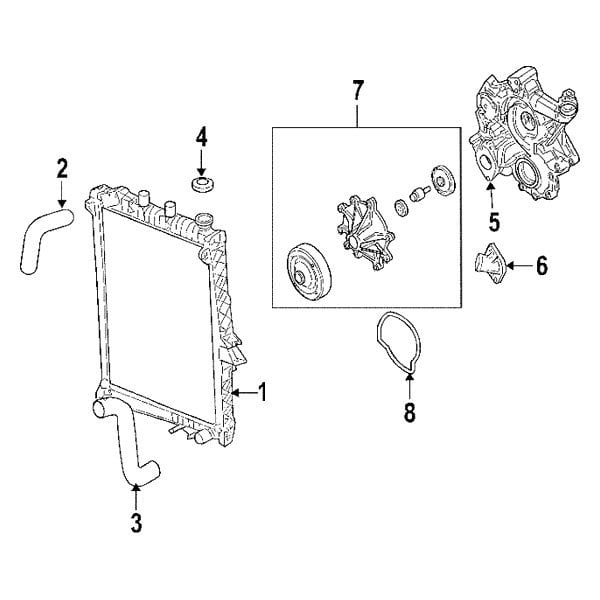 Mopar® 55116849AC - Engine Coolant Radiator