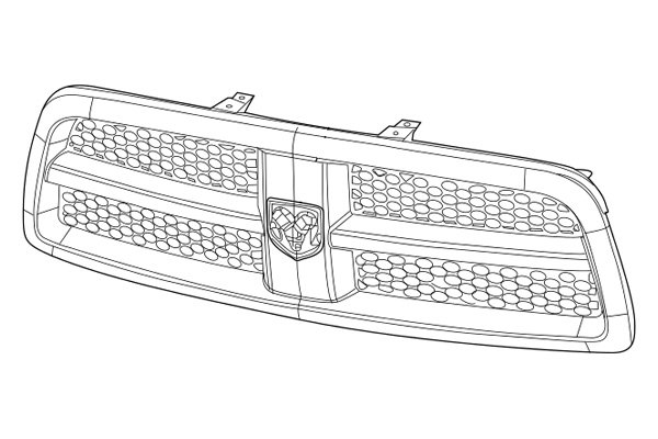 Mopar® 55277441AB - Upper Grille