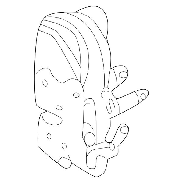 Mopar® 55372846AB - Front Passenger Side Door Latch Assembly