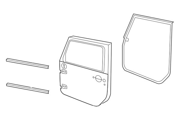 Mopar® 55395274AW - Front Passenger Side Door Seal
