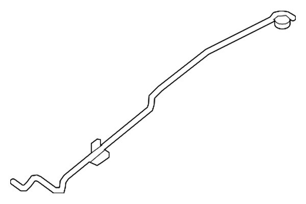 Mopar® 55395651AC - Front Hood Prop Rod