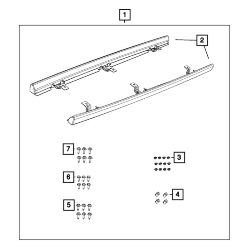 Mopar® 55397068AI - Passenger Side Floor Sill