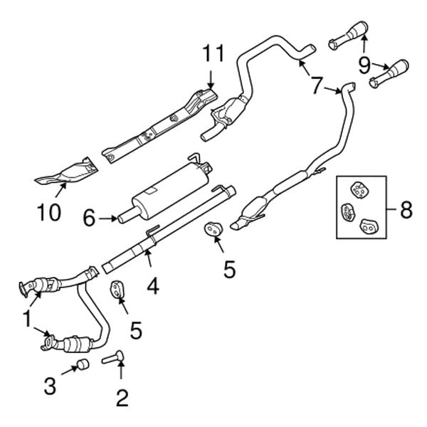 Dodge OE 55398327AG - Exhaust Muffler
