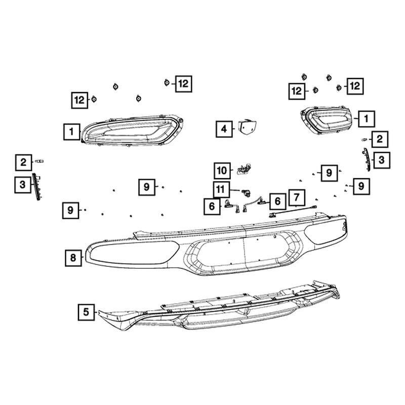 Mopar® 56038978AL - Rear View Camera