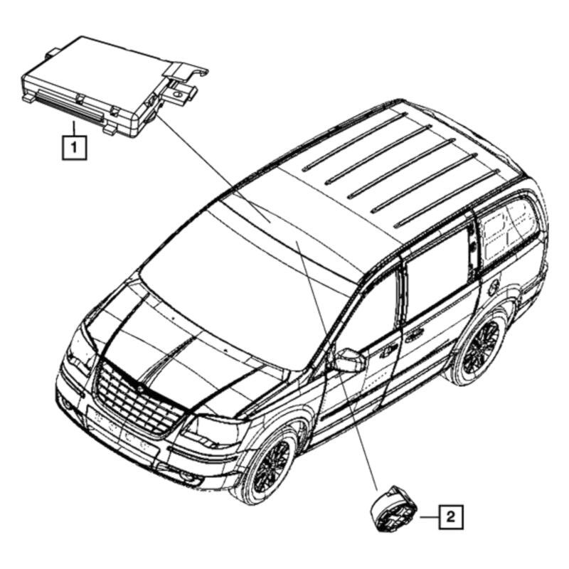 Mopar® 56044853AB - Door Control Module