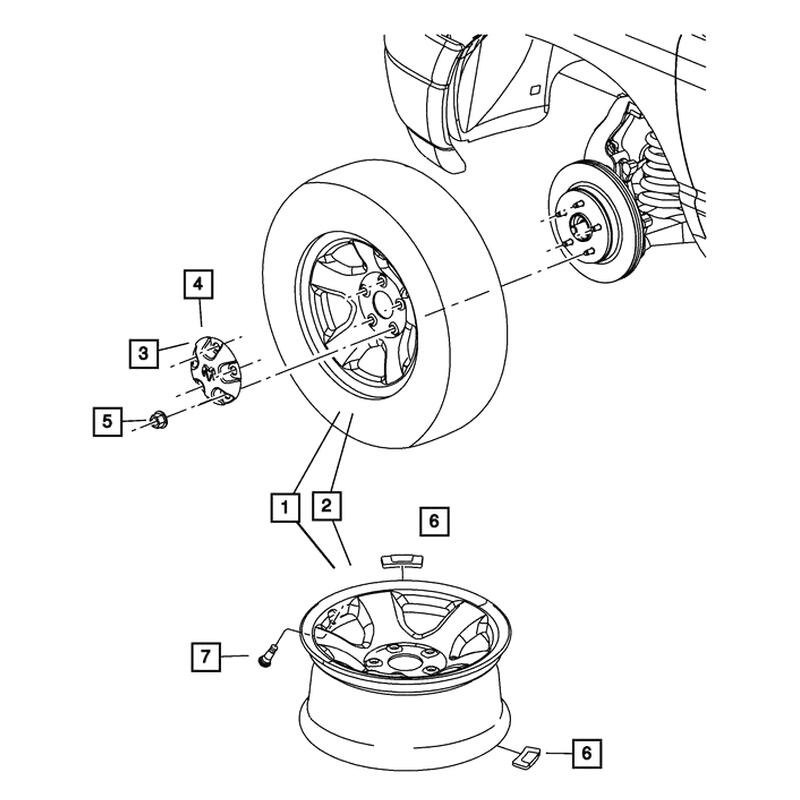 Dodge OE 5GY15S4AAC - Wheel