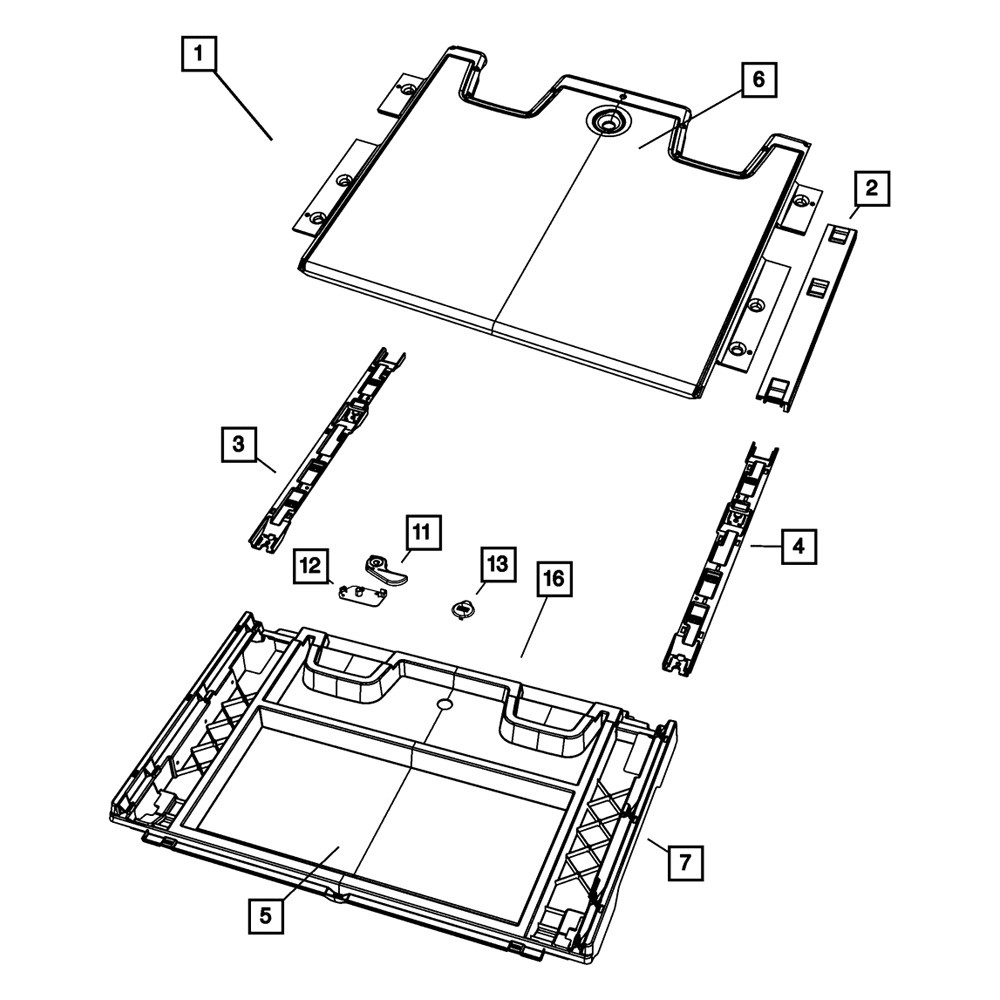 Mopar® 5KJ371DVAN - Sliding Load Floor