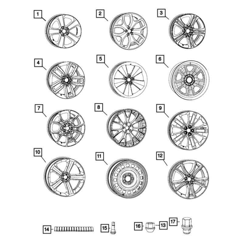 Mopar® 5PK091XFAA - Aluminum Wheel