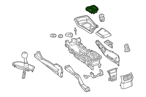 Mopar® 5RJ51DX9AA - Center Console Trim Panel