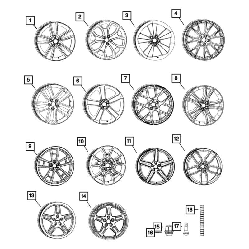 Dodge OE 5RN84MALAC - Wheel