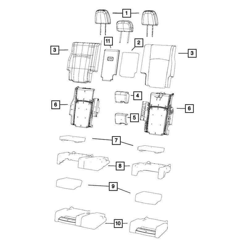 Mopar® 68004991AC - Front Passenger Side Upper Targa Panel Isolator
