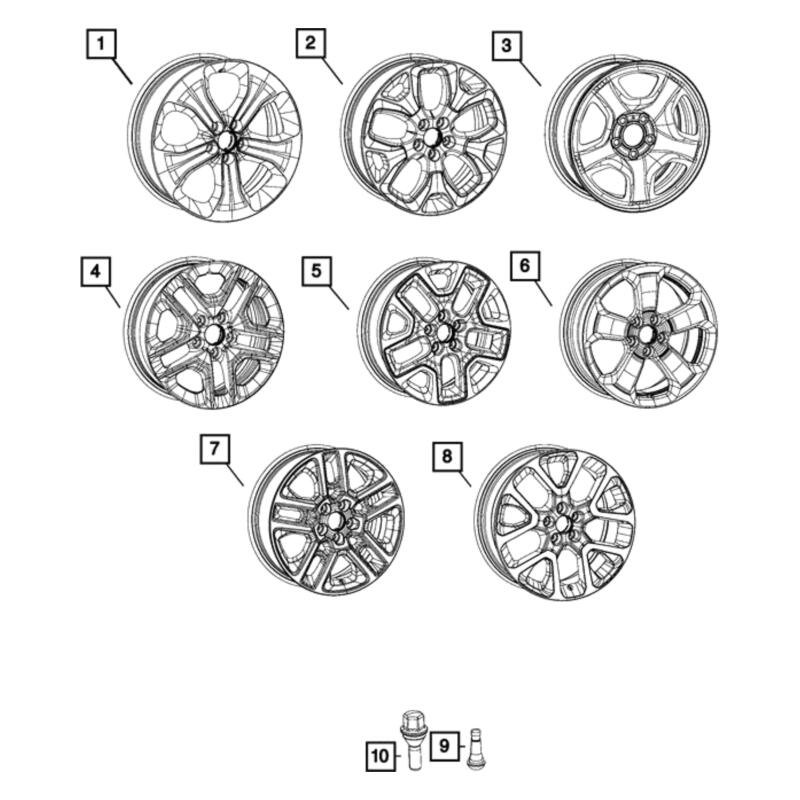 Mopar® 5VC271XFAA - Wheel